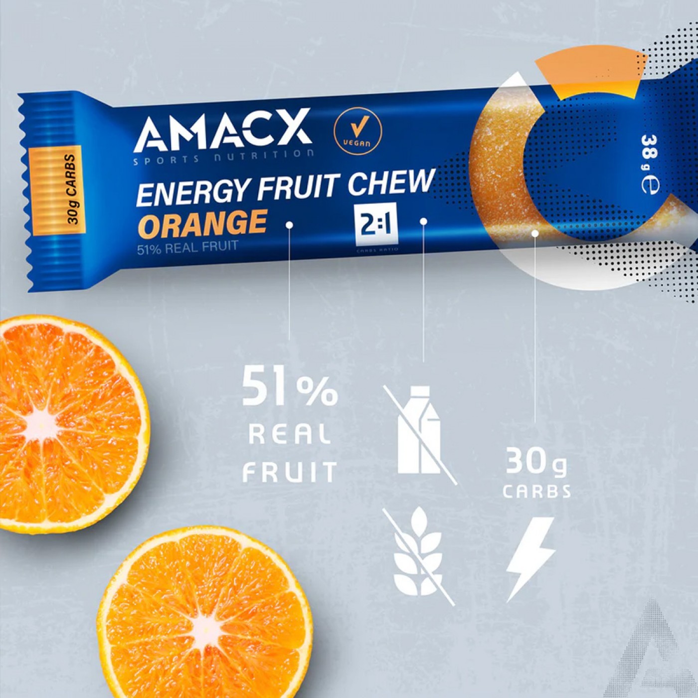 Amacx Energy Fruit Chew | mehka energijska sadna ploščica